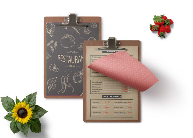New Italian Burger Cafe Point Menu Template - 99Effects