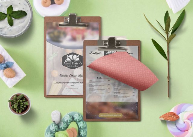 Premium Street Side Restaurant PSD Menu Template - 99Effects