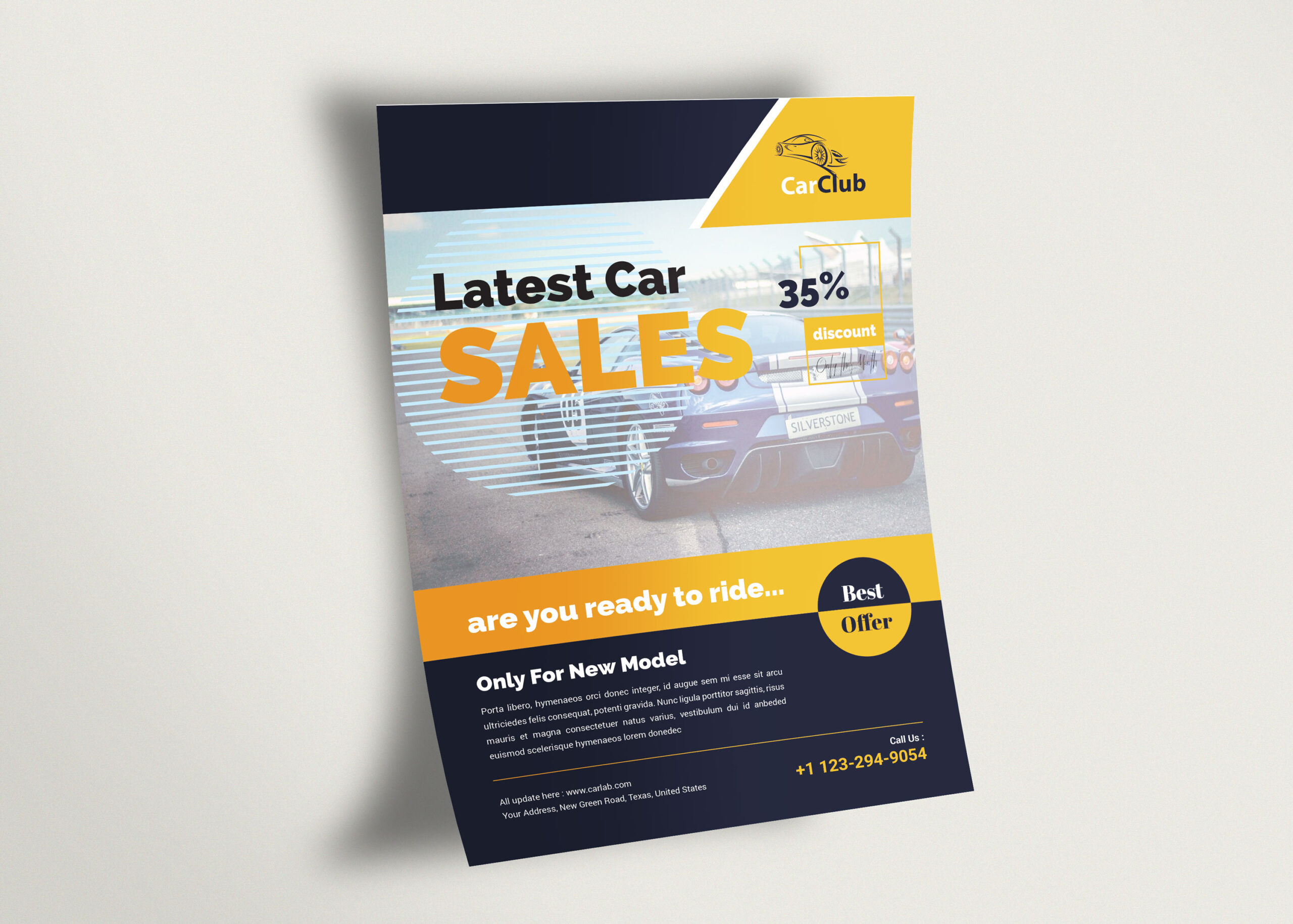 Auto Sales Flyer Design Template - 99Effects