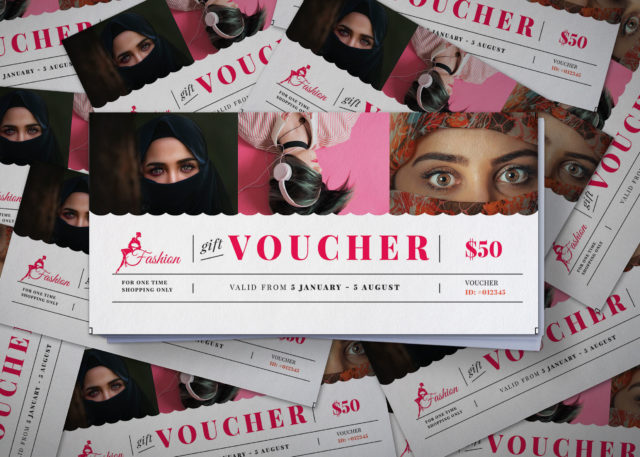 Fashion Garment Gift Voucher Design Template - 99Effects