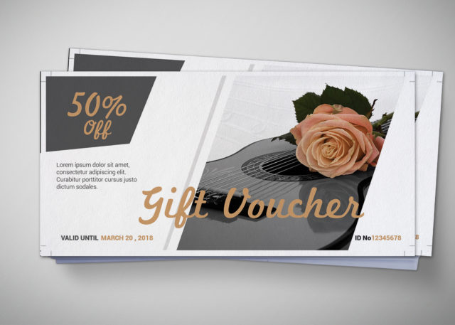 Gift Shop Gift Voucher Design Template - 99Effects