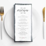 Rustic Wedding Menu Template PSD - 99Effects