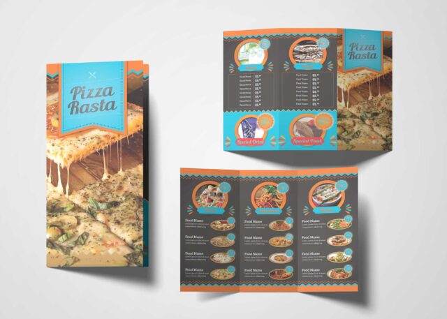 Delicious Pizza Restaurant Menu Design Templates - 99Effects