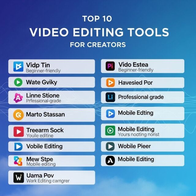 Top 10 Video Editing Tools Every Creator Needs - 99Effects