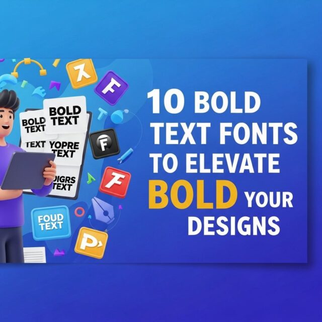 10 Bold Text Fonts to Elevate Your Designs - 99Effects