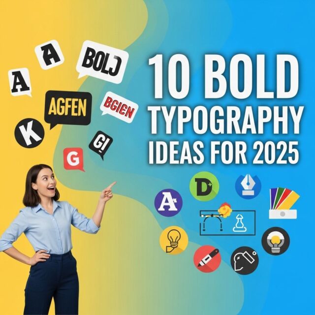 10 Bold Typography Ideas to Elevate Your Designs in 2025 - 99Effects