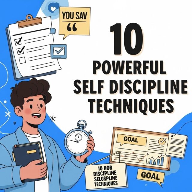 10 Powerful Self Discipline Techniques for Success - 99Effects
